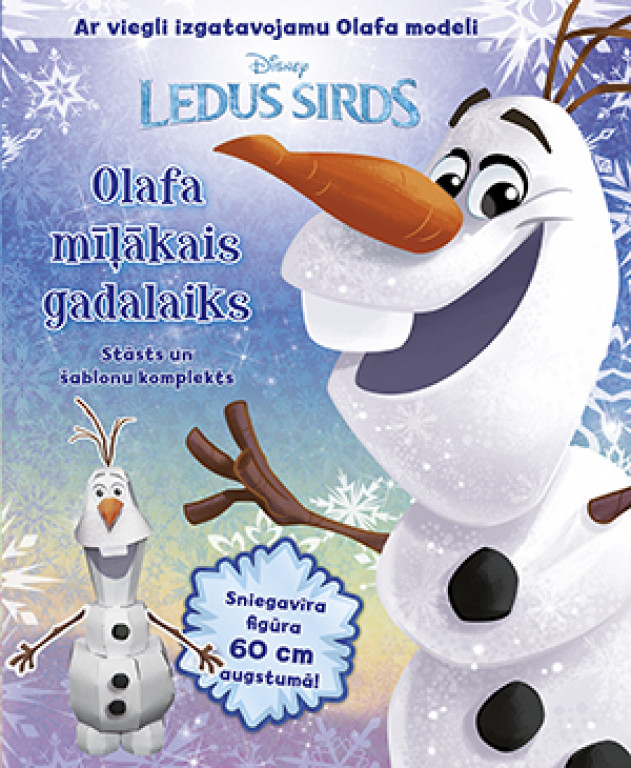 Olafa mīļākais gadalaiks. Stāsts un šablonu komplekts. Ledus sirds ...