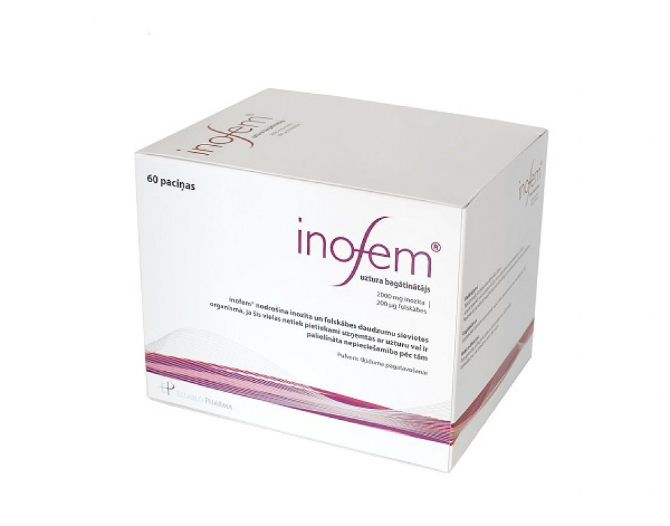 INOFEM® Uztura bagātinātājs sievietēm, 60 devas, der.term. 15.05.2019 ...