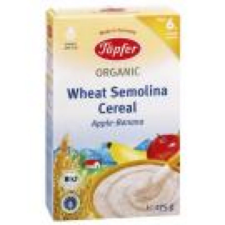 Topfer Kviešu mannas biezputra ar āboliem un banāniem zīdaiņiem no 6 ...